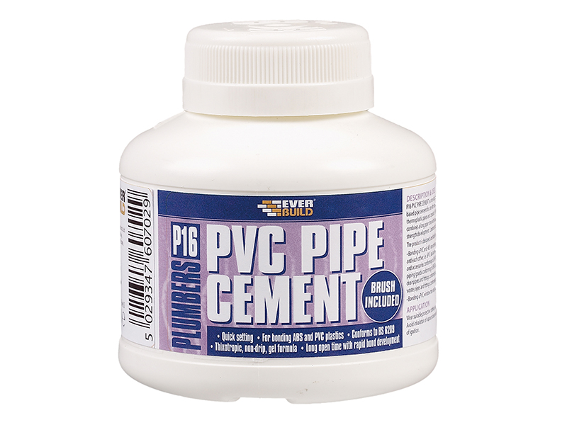 P16 Plumber's PVC Pipe Cement 250ml | Stronghold Global