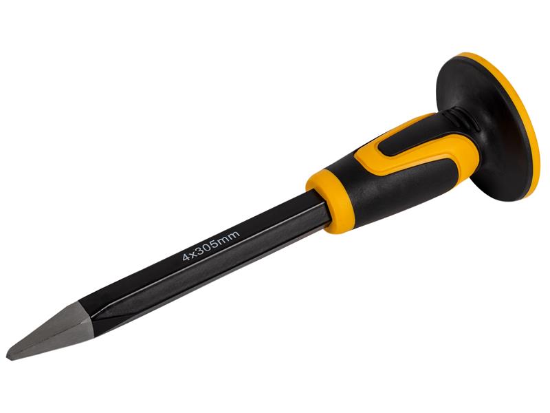 Concrete Chisel With Guard 300 x 25 x 4mm Point | Stronghold Global