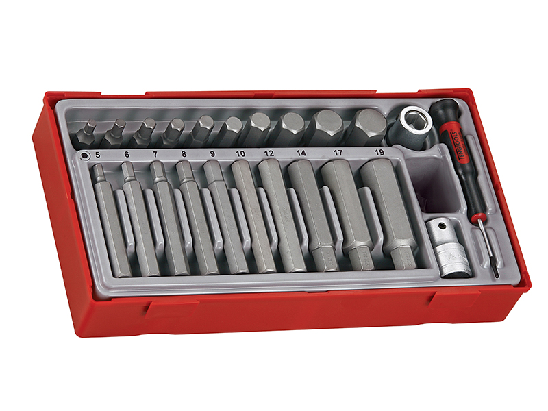 TTHEX23 Metric Hex Bit Socket Set 23 Piece 1 2in Drive
